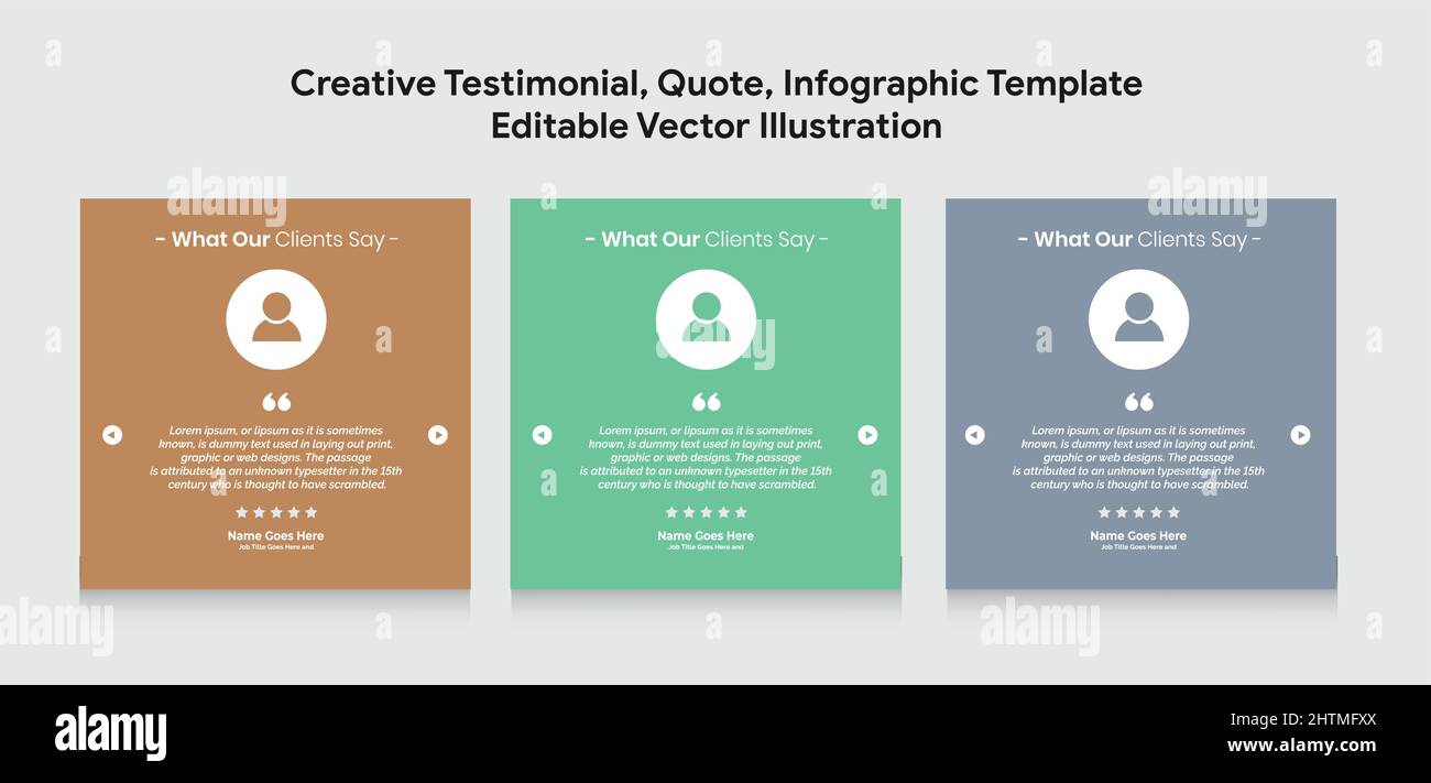 Creative Testimonial, Quote , Infographic Template Editable Vector ...