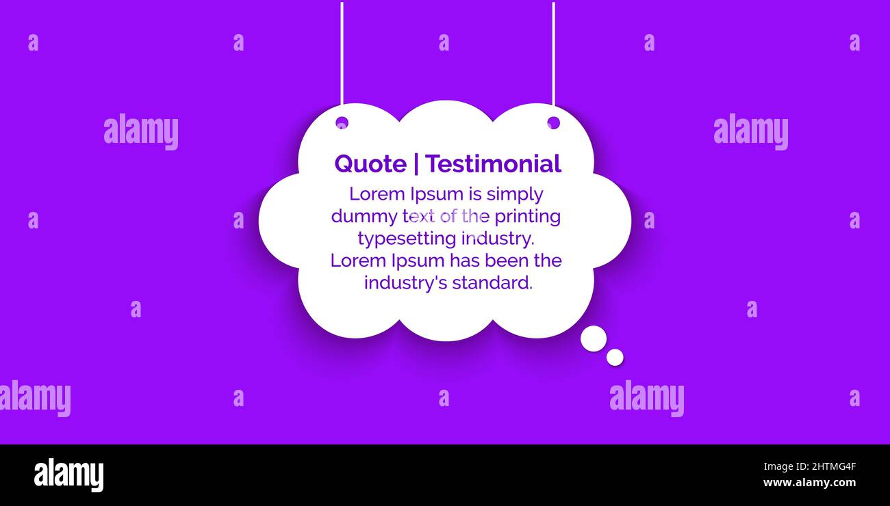 Creative Testimonial banner, Quote , Infographic, Banner Template ...
