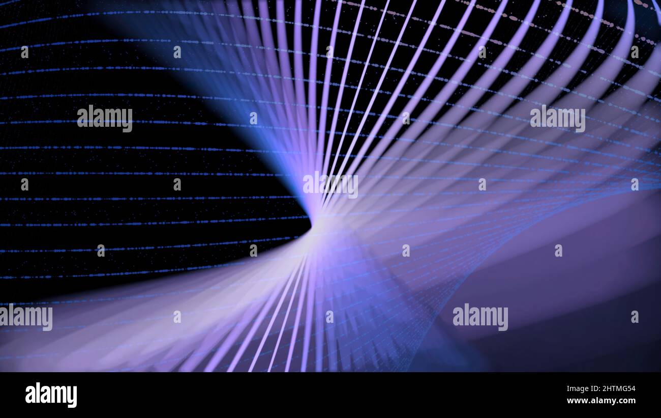 Abstract Lighting moving color line. Animation. Technology network ...