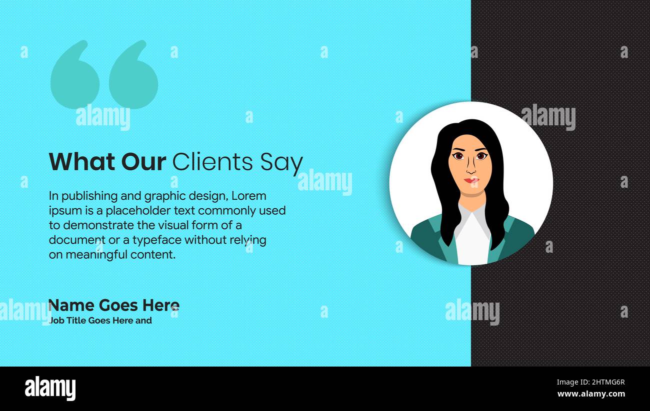 Creative Testimonial banner, Quote , Infographic, Banner Template ...