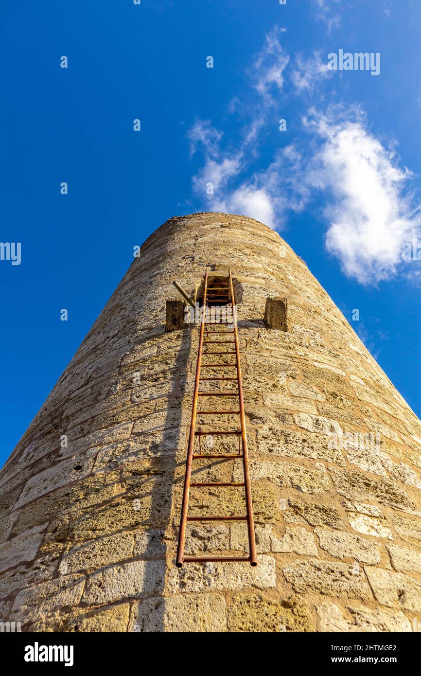 Spring walk around the Brandenburg castle ruins in the beautiful Werra ...