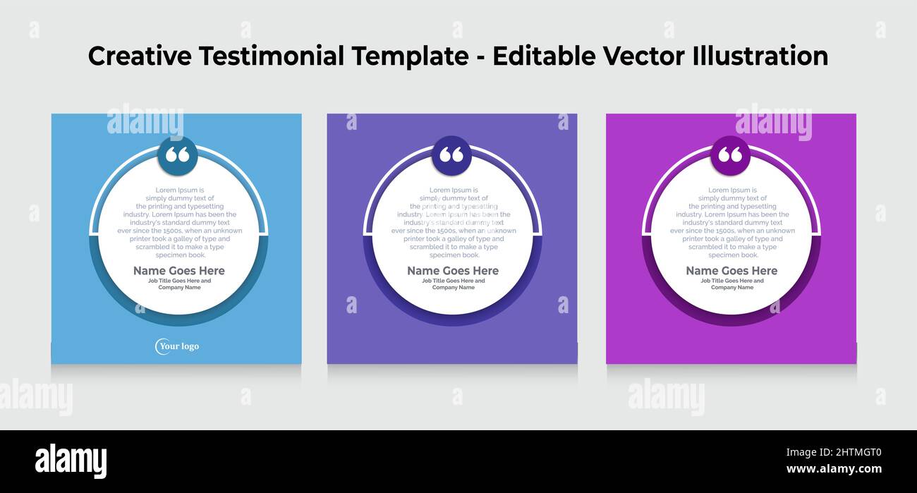 Creative Testimonial banner, Quote , Infographic, Banner Template ...