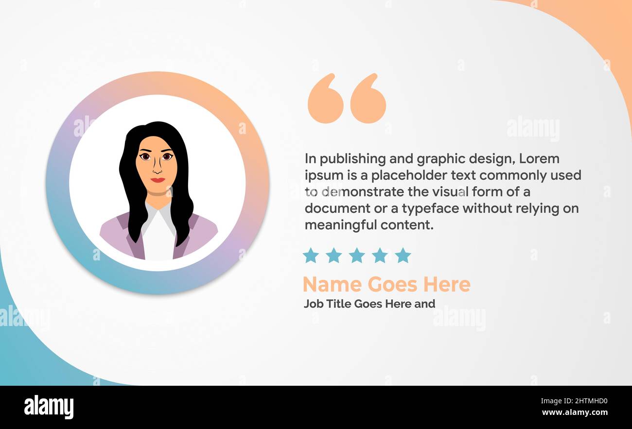 Creative Testimonial banner, Quote , Infographic, Banner Template ...