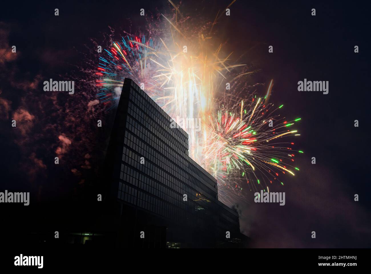 Canada day celebration fireworks hi-res stock photography and images ...