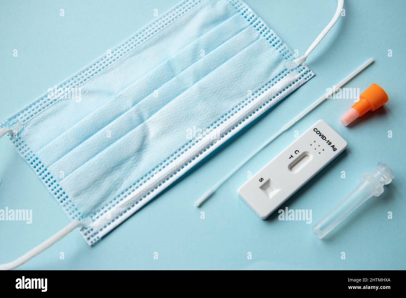 Test kit for viral disease COVID-19 Stock Photo - Alamy