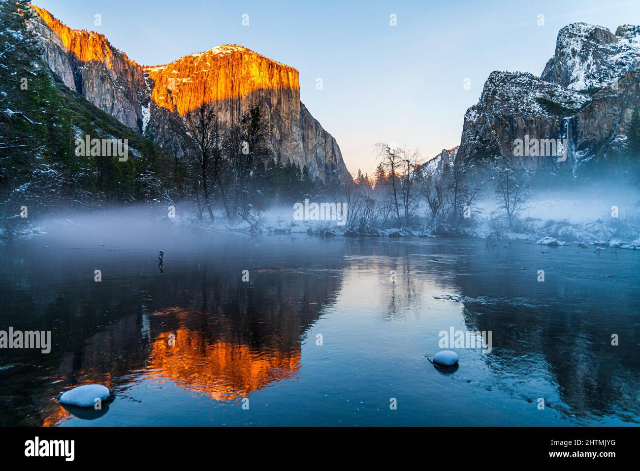 Closeup shot of a water path between two mountains and a little bit of ...