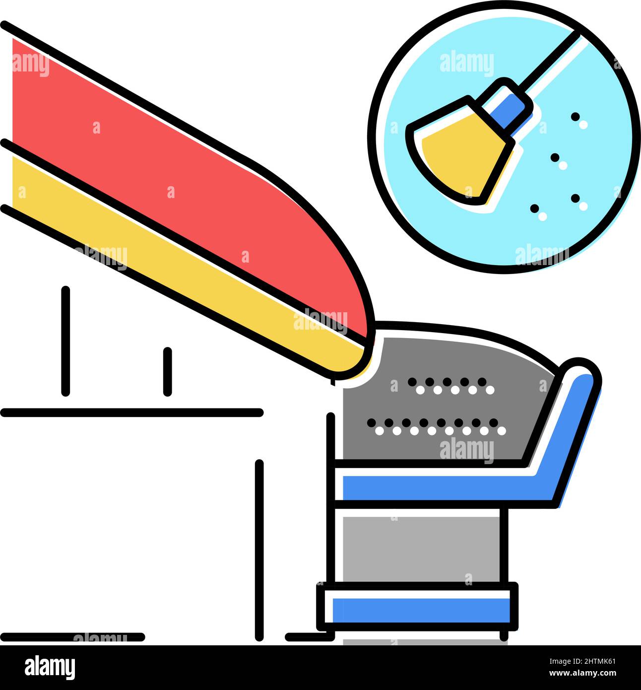 gutter cleaning color icon vector illustration Stock Vector Image & Art ...