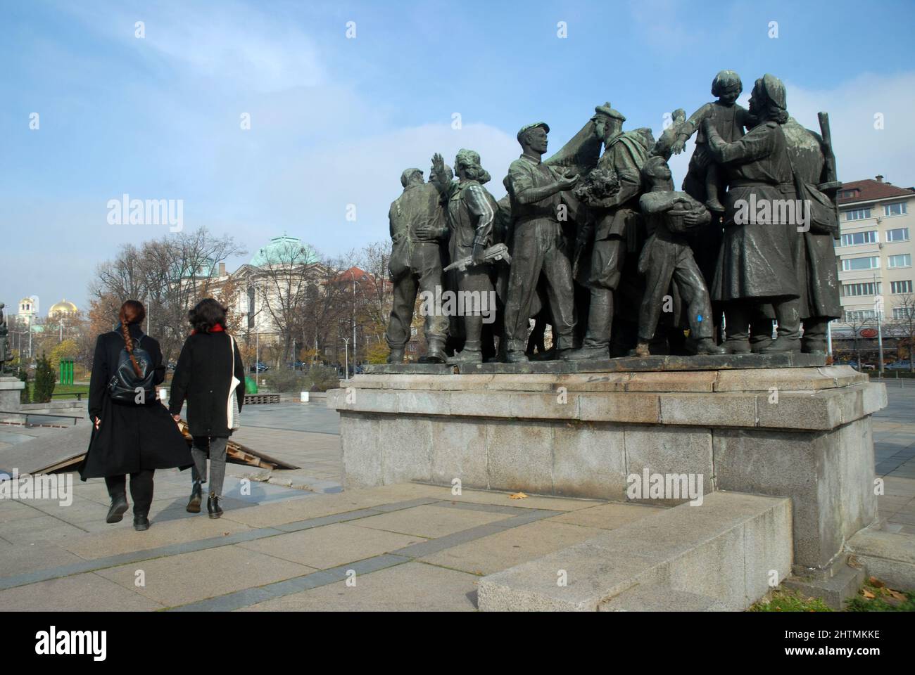 Monument to the Soviet Army, central park, Sofia, Bulgaria Stock Photo ...