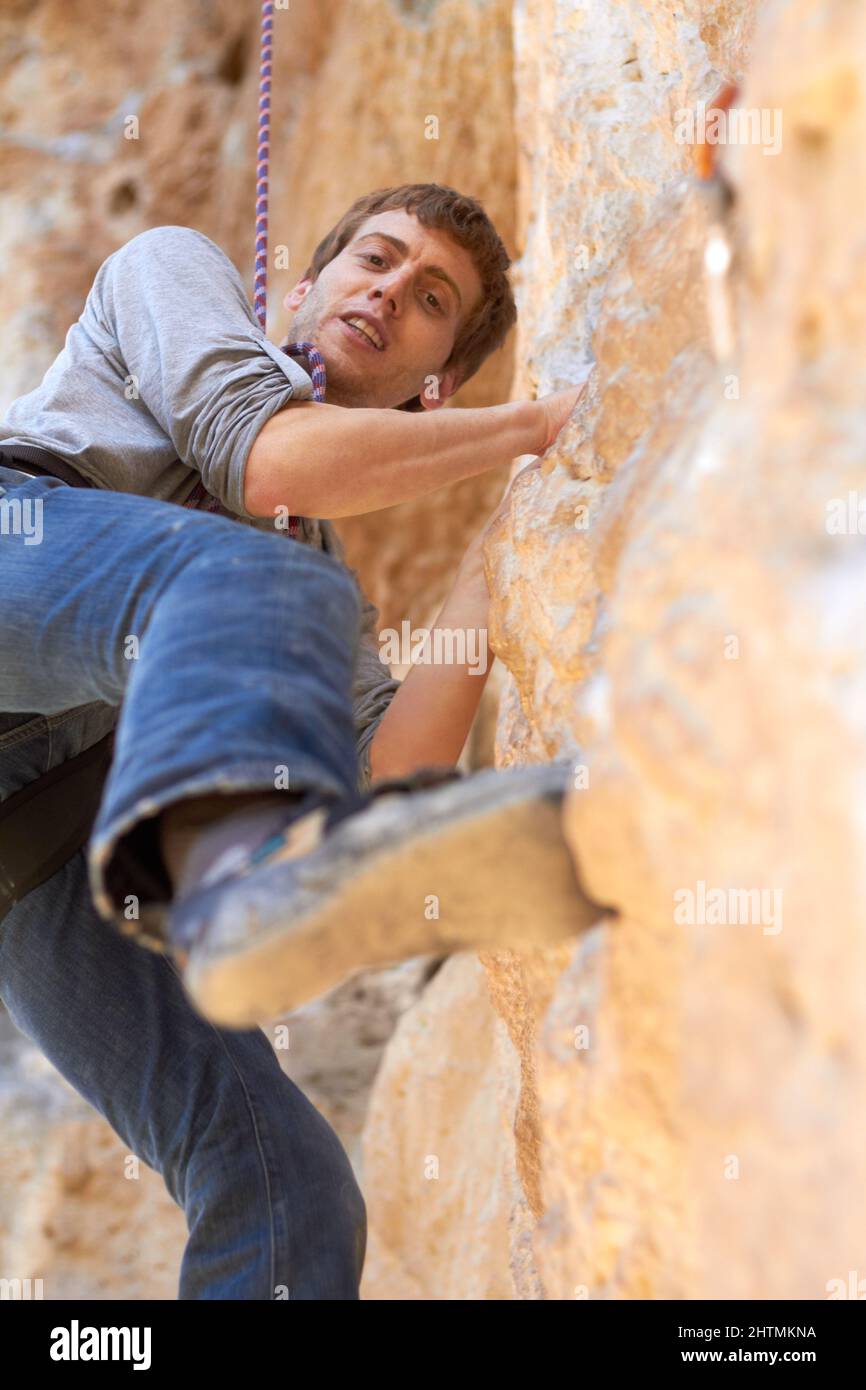 Climbing rockface hi-res stock photography and images - Alamy