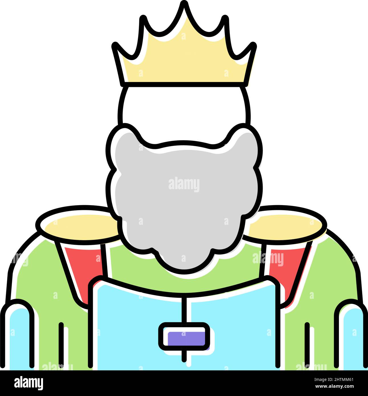 king kingdom color icon vector illustration Stock Vector Image & Art ...
