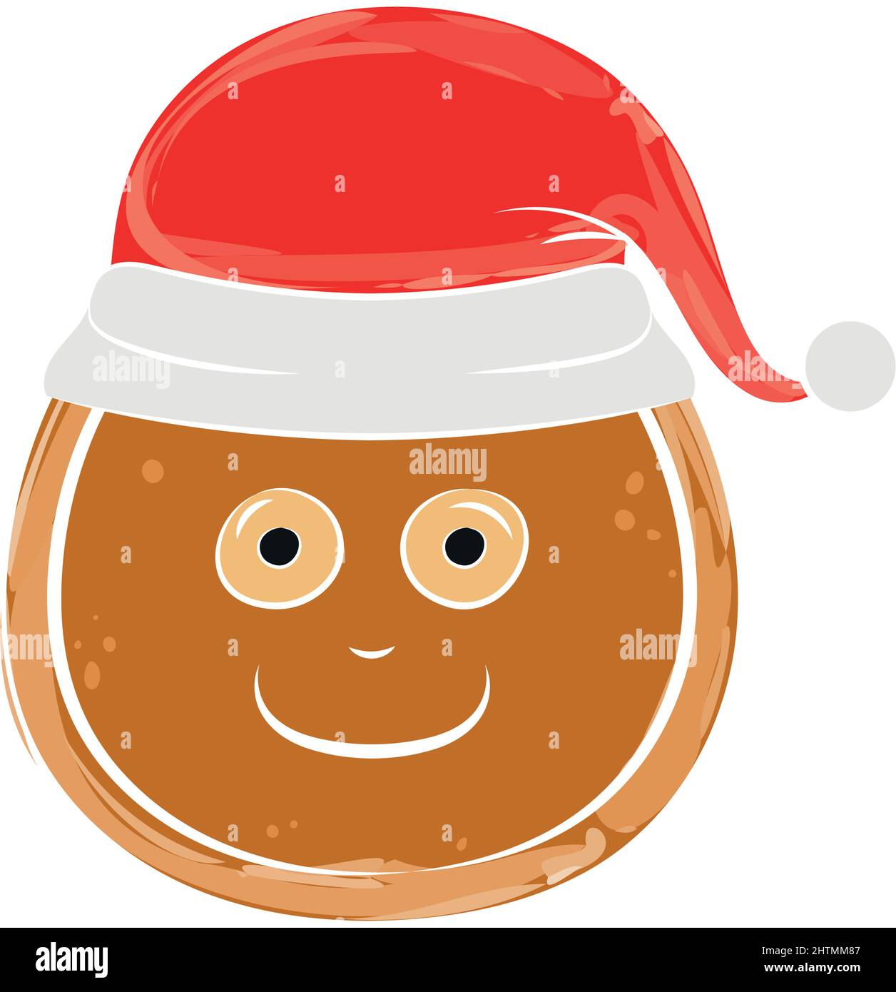 Isolated cute gingerbread male cookie avatar Vector Stock Vector Image ...