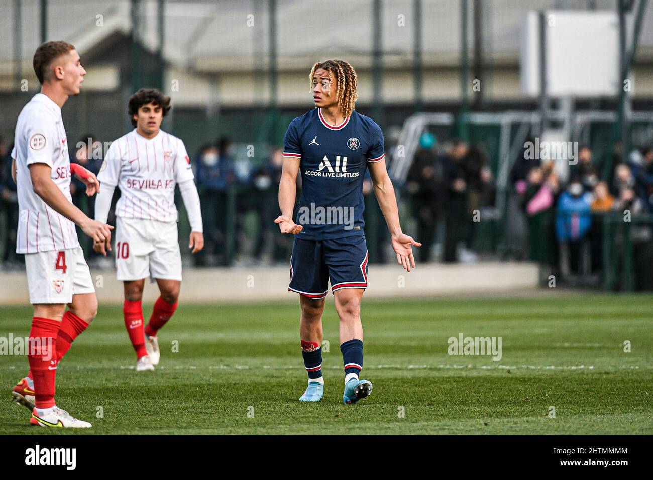Saint-Germain-en-Laye, France, March 1, 2022, Xavi Simons of PSG during ...
