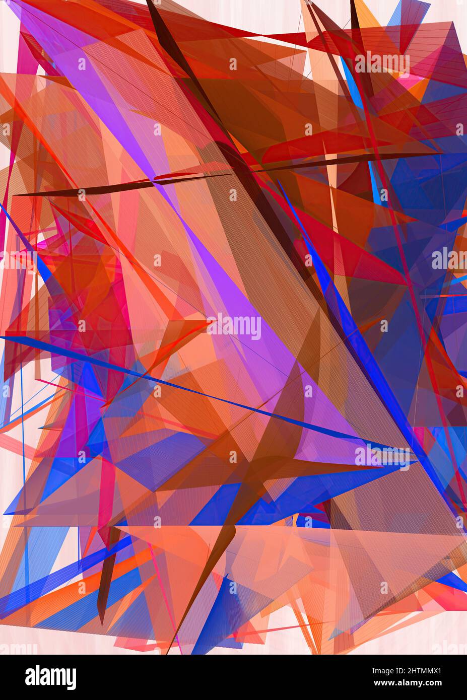Artwork of abstract composition made with geometrical shapes Stock ...