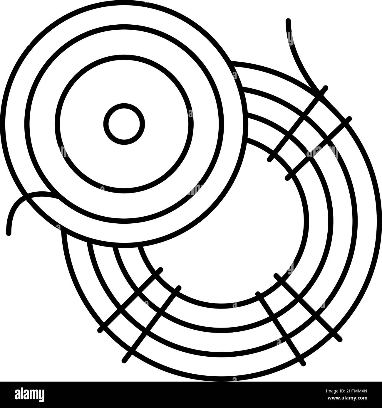 fly fishing line line icon vector illustration Stock Vector Image & Art ...