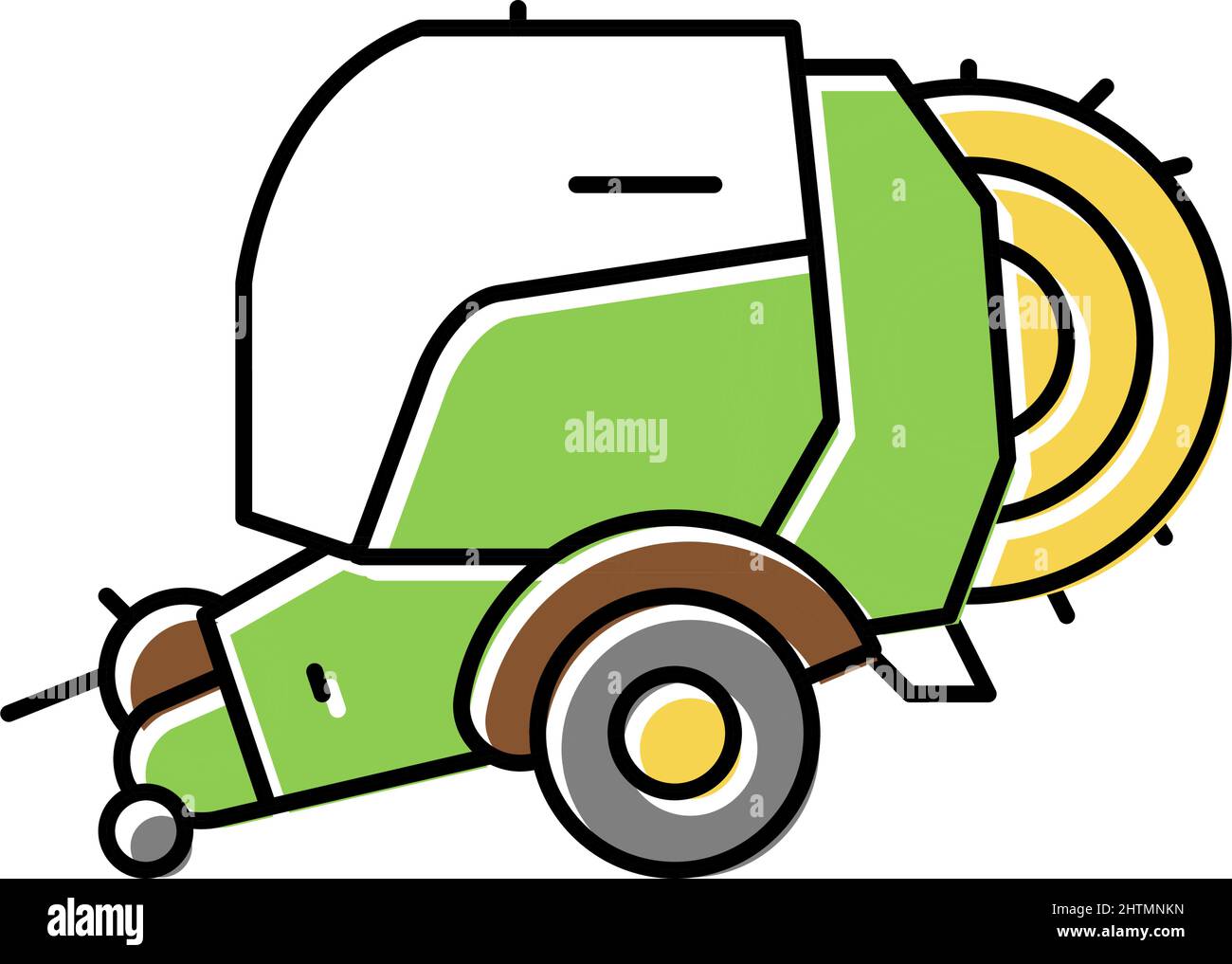 baler farm tool color icon vector illustration Stock Vector Image & Art ...