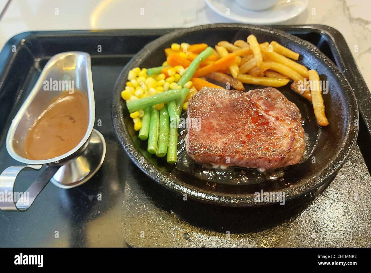 Sirloin Steak Grill at Platinum Grill Cafe, Jakarta, Indonesia Stock ...