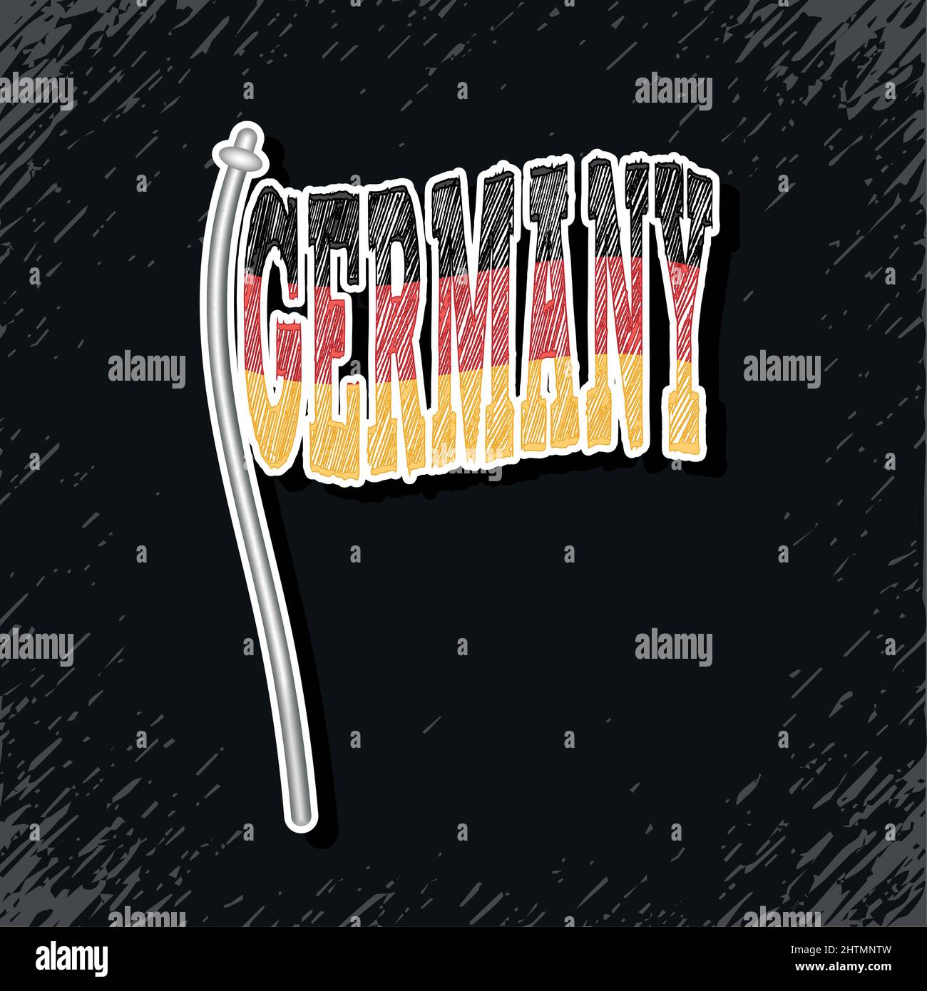 Isolated flag of germany with text German template Vector Stock Vector ...