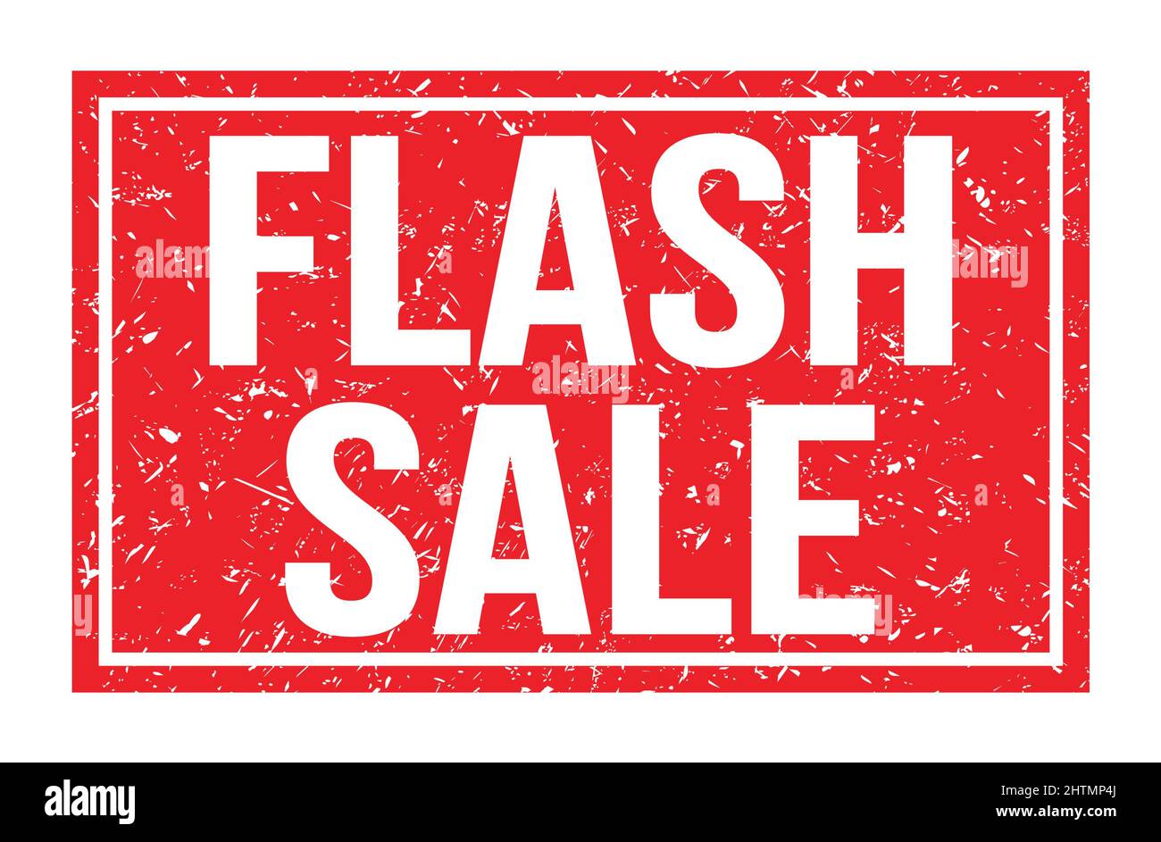 FLASH SALE, words written on red rectangle stamp sign Stock Photo - Alamy