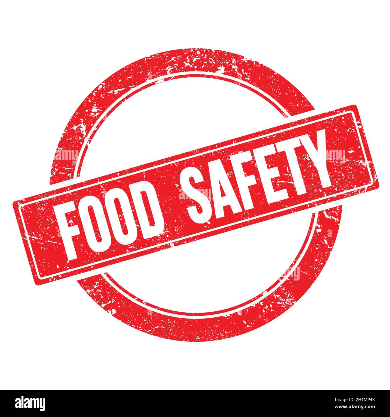 FOOD SAFETY text on red grungy round vintage stamp Stock Photo - Alamy