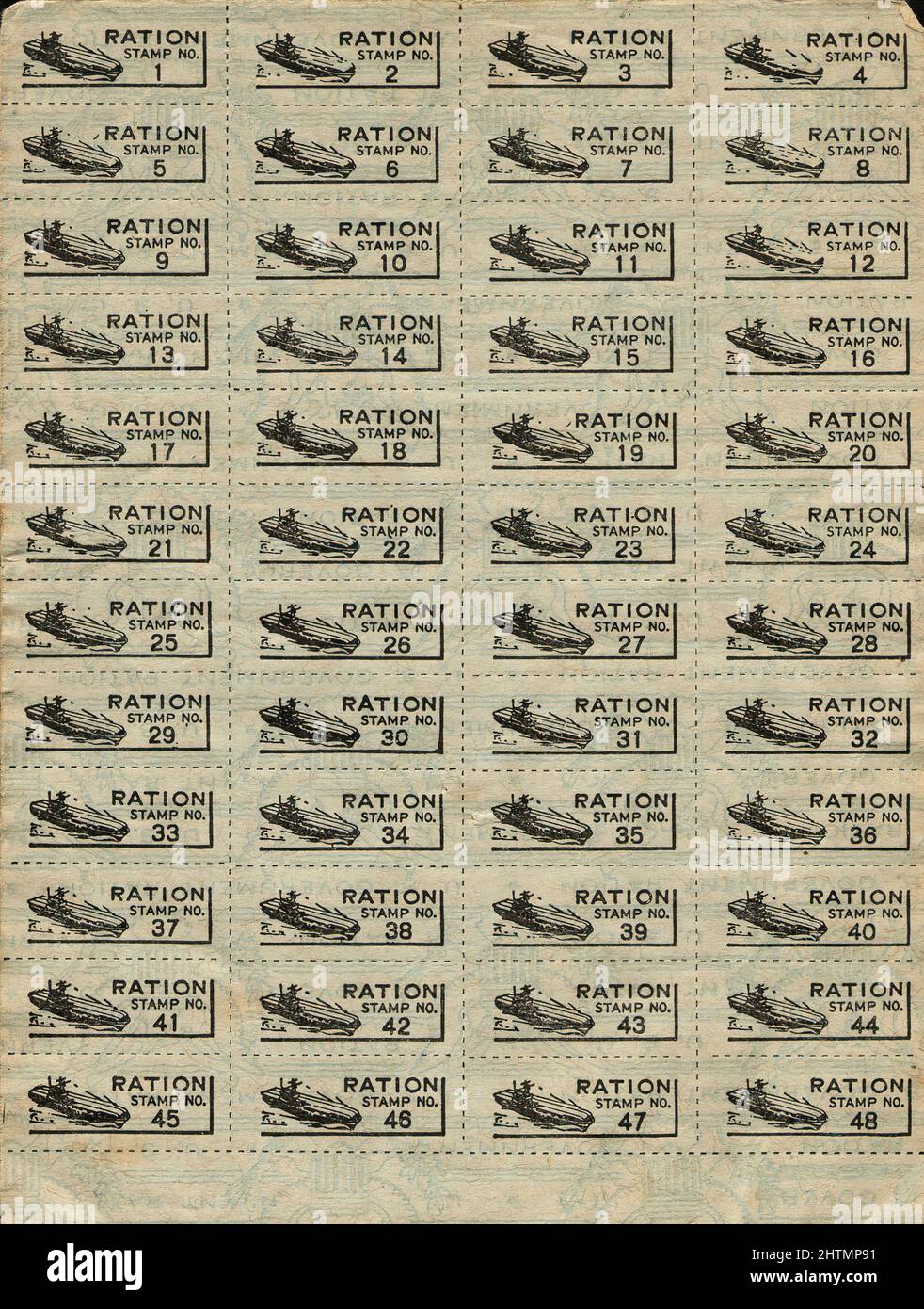Gas ration stamps hi-res stock photography and images - Alamy
