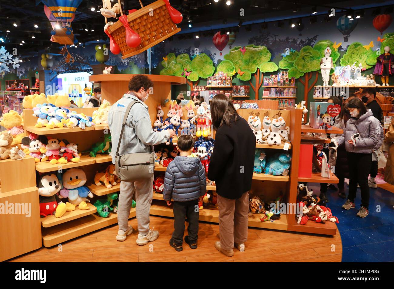 SHANGHAI, CHINA - FEBRUARY 27, 2022 - A view of The first Disney ...
