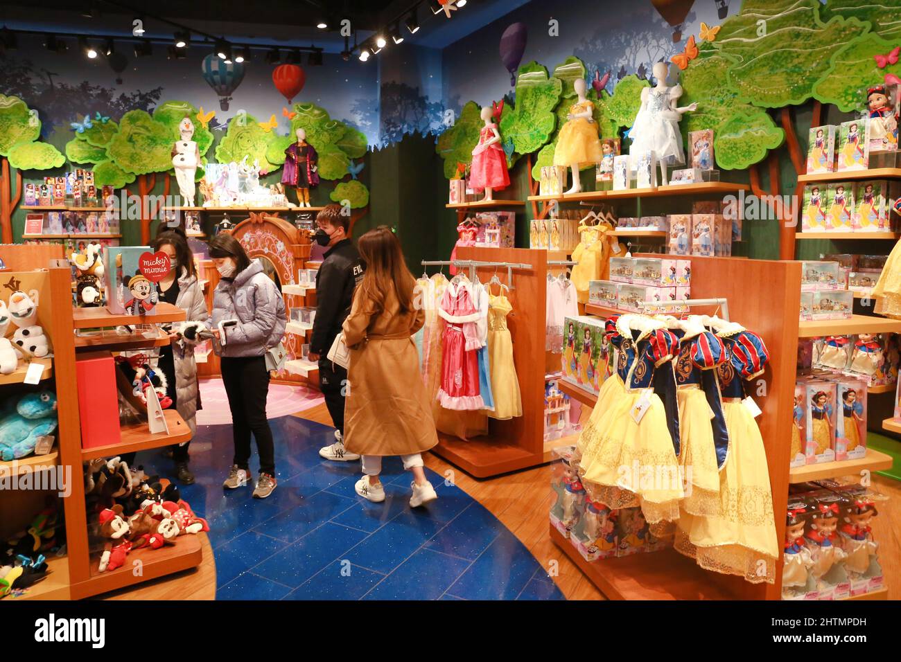 SHANGHAI, CHINA - FEBRUARY 27, 2022 - A view of The first Disney ...