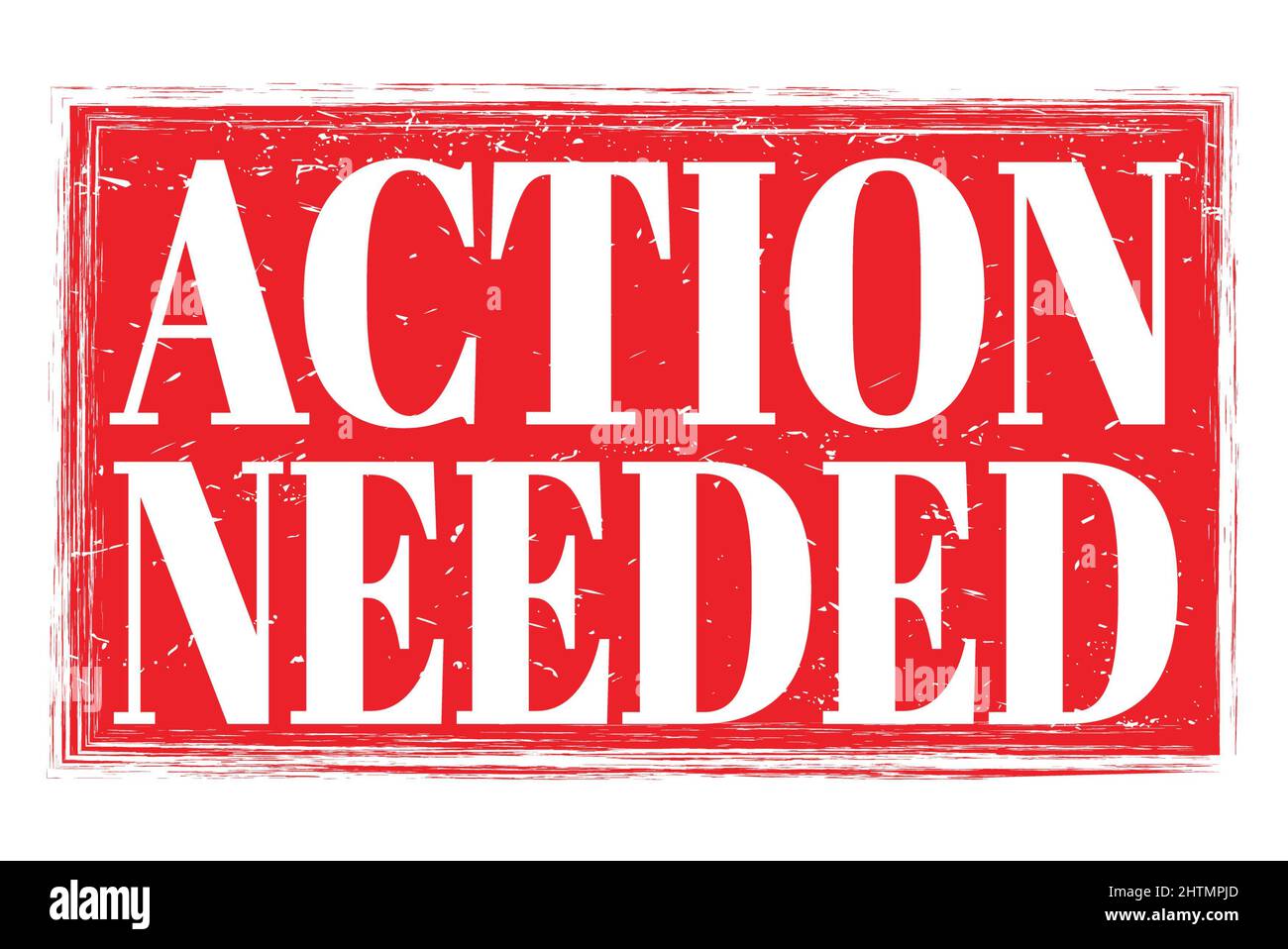 Action needed stamp hi-res stock photography and images - Alamy