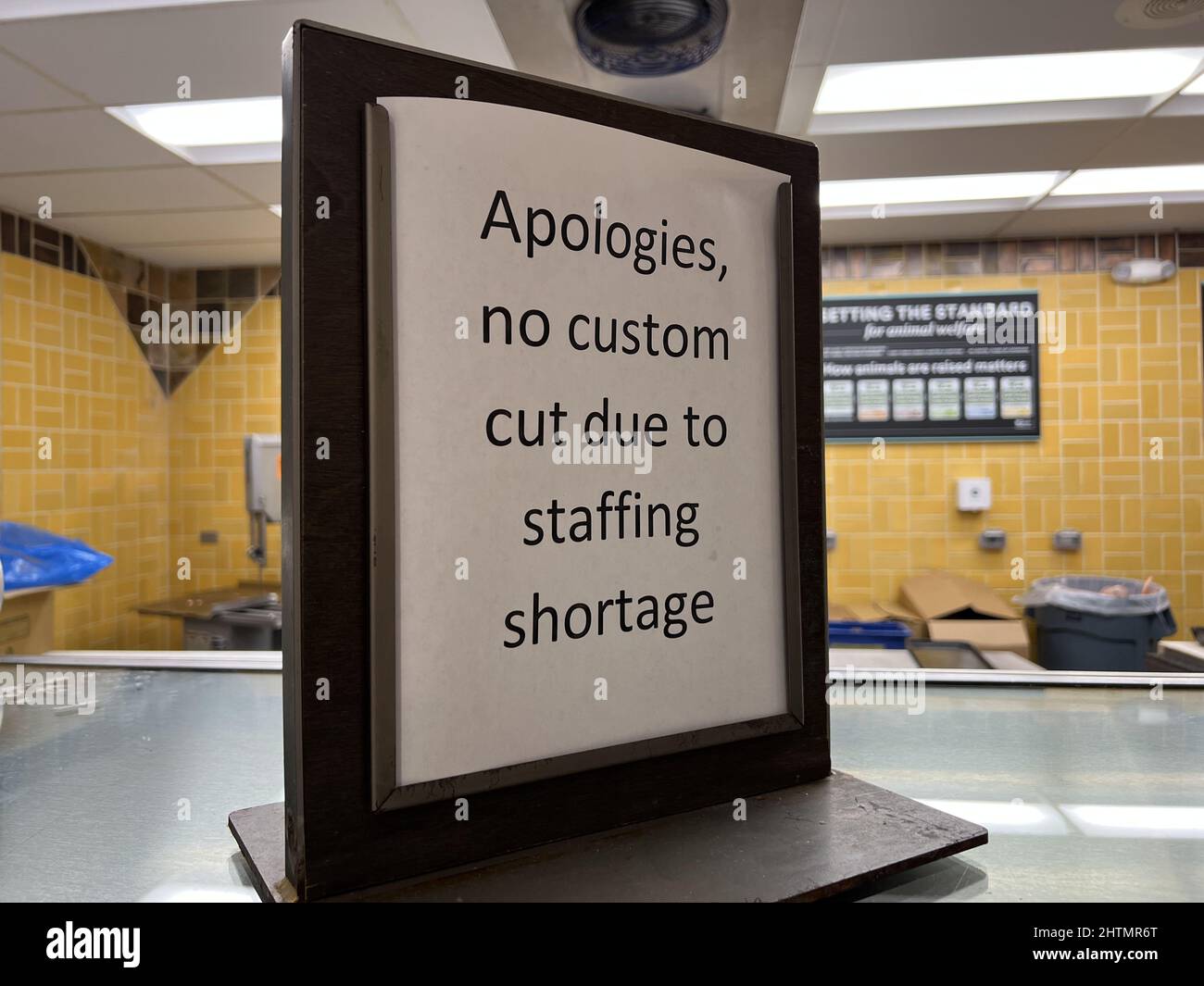 A sign at a Whole Foods Market in Lafayette, California indicates that ...