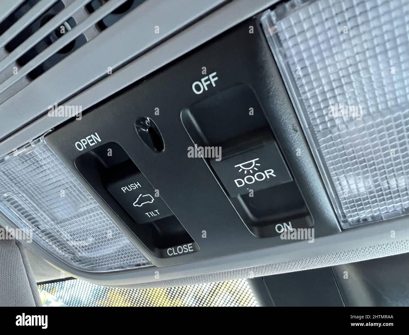 Sunroof controls in a vehicle in Lafayette, California, January 20 ...
