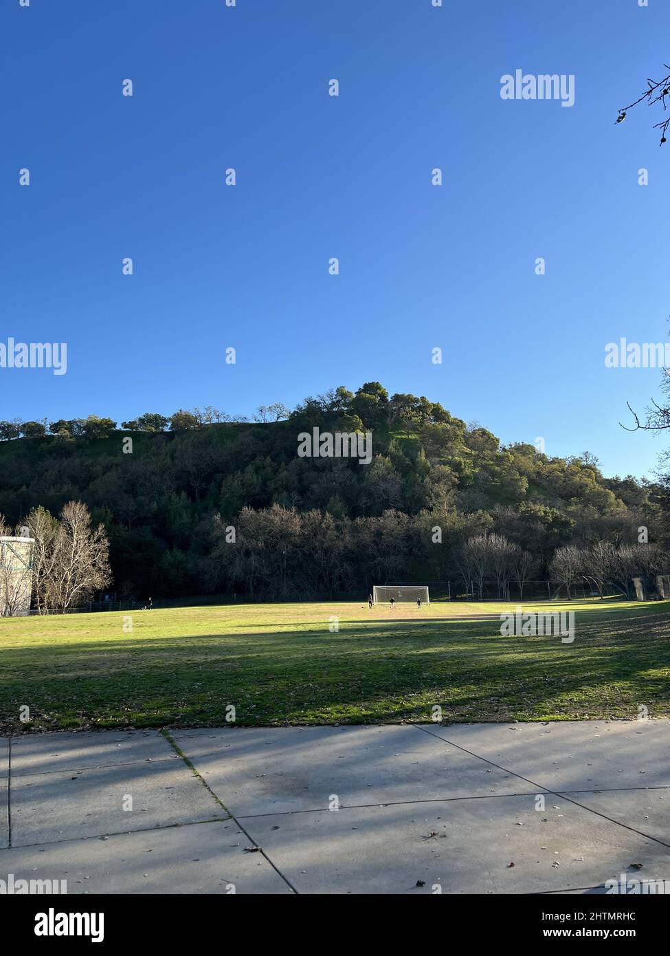 Sports fields at Tice Valley Park in Walnut Creek, California, January ...