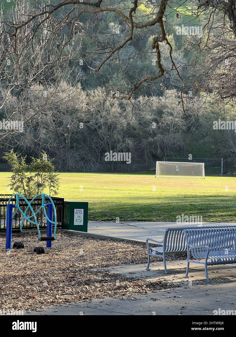 Sports fields at Tice Valley Park in Walnut Creek, California, January ...