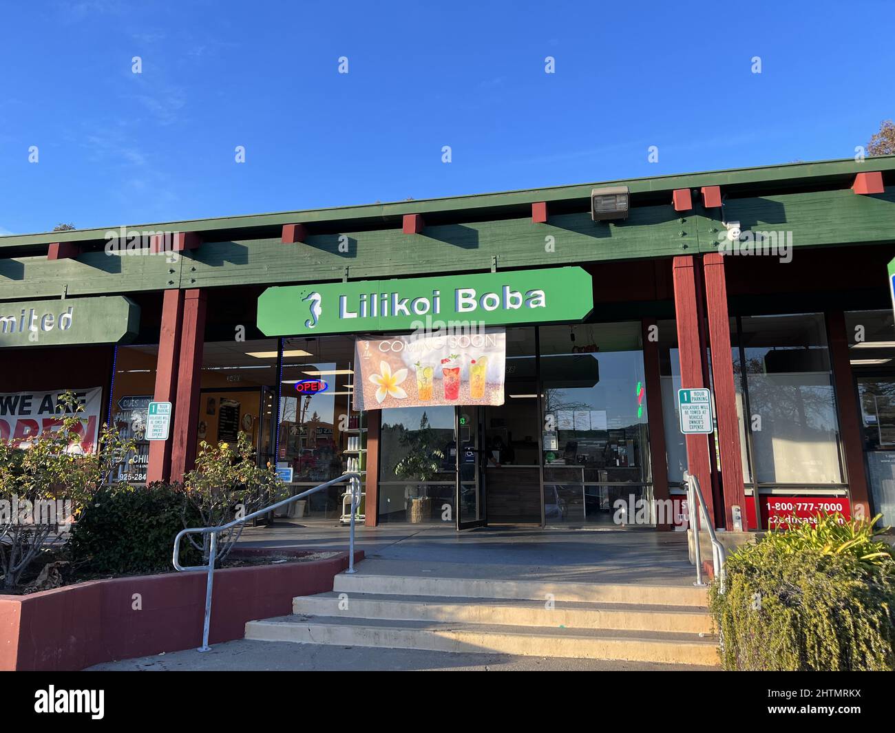 Storefront at Lilikoi Boba, a bubble tea restaurant in Lafayette ...