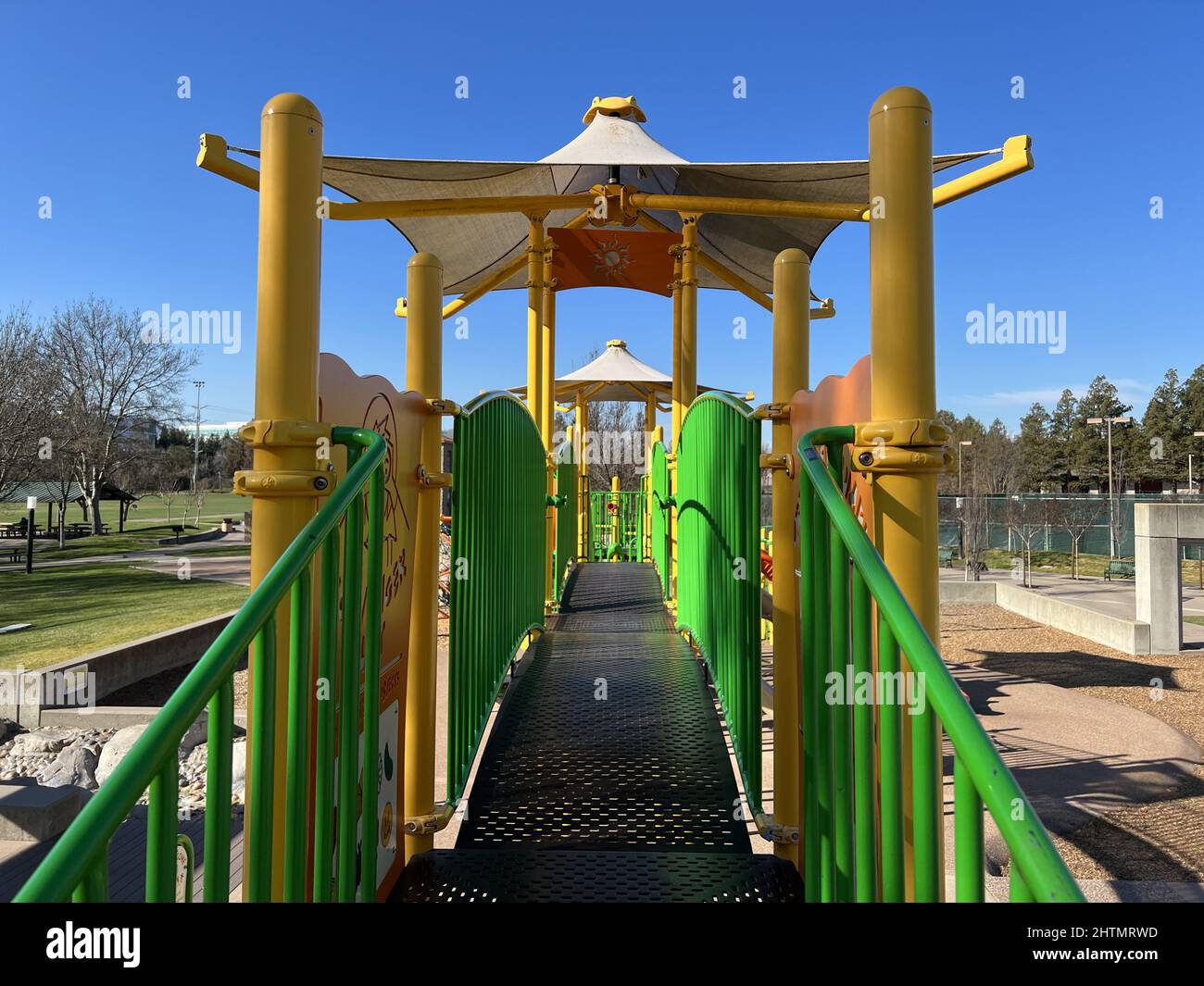 Children's playground at San Ramon Central Park, San Ramon, California ...
