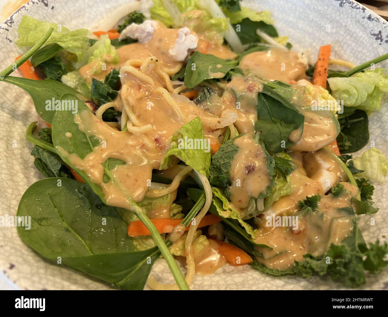 Thai mango chicken salad at Mendocino Farms restaurant, San Ramon ...