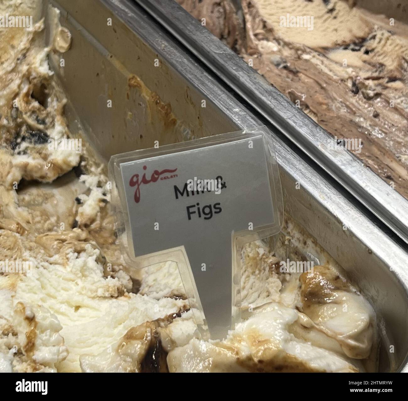 Milk and fig gelato at Gio Gelati restaurant in San Ramon, California ...