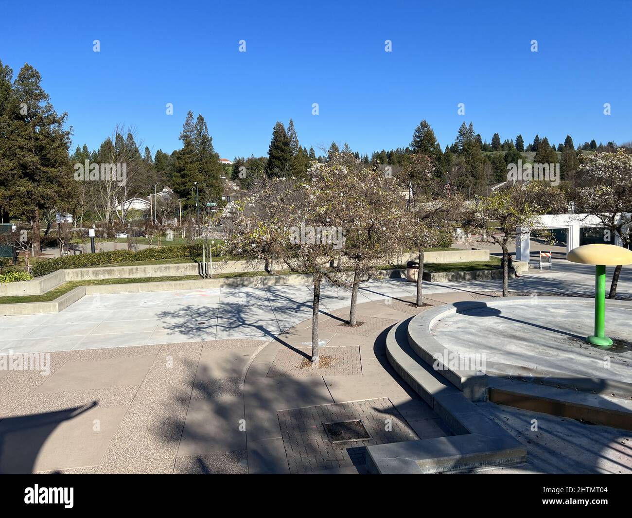 Aerial view of San Ramon Central Park, San Ramon, California, January ...