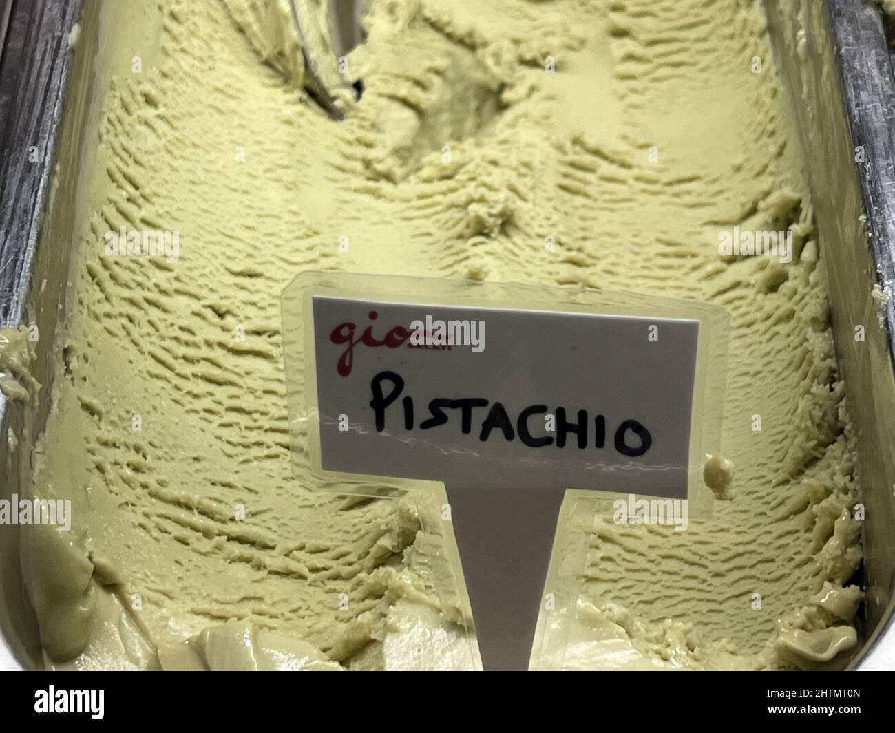 Pistachio gelato at Gio Gelati restaurant in San Ramon, California ...