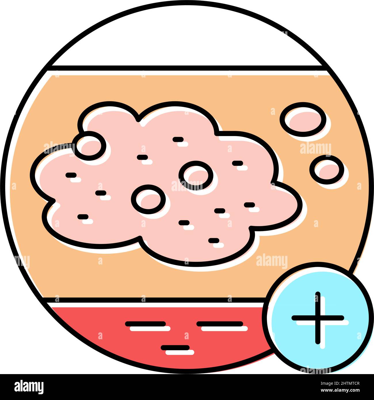 psoriasis clinic color icon vector illustration Stock Vector Image ...
