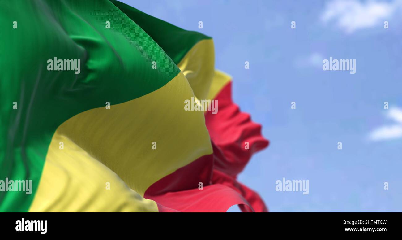 Waving flag of congo hi-res stock photography and images - Alamy