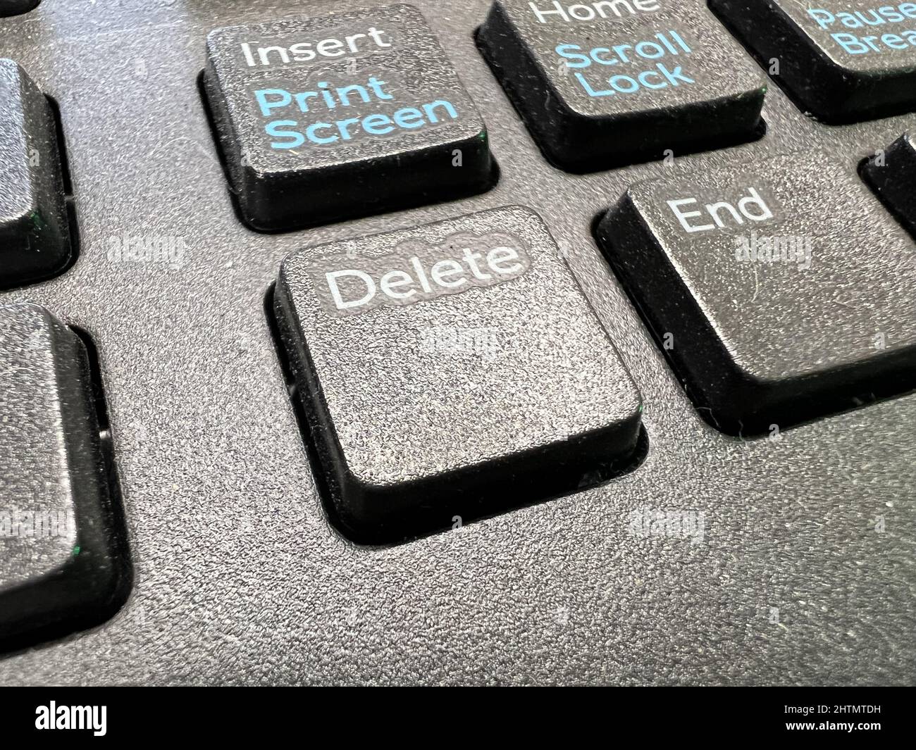 Close-up of Delete key on a computer keyboard, Lafayette, California ...