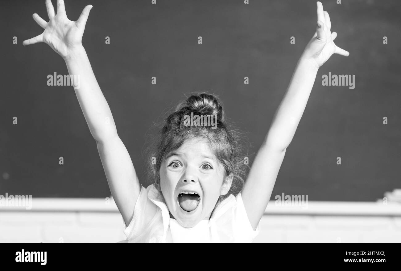 Excited student class Black and White Stock Photos & Images - Alamy