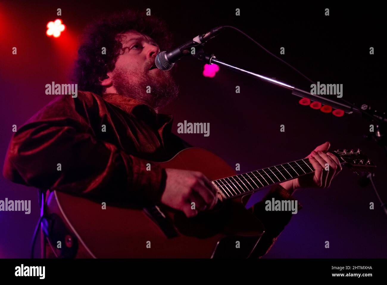 Joseph Mount of British electronic band, Metronomy, performing live at ...