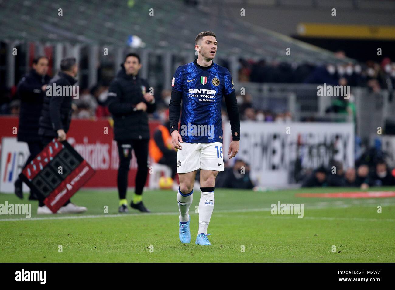 Robin Gosens of FC Inter in action during the Coppa Italia 2021/22 ...