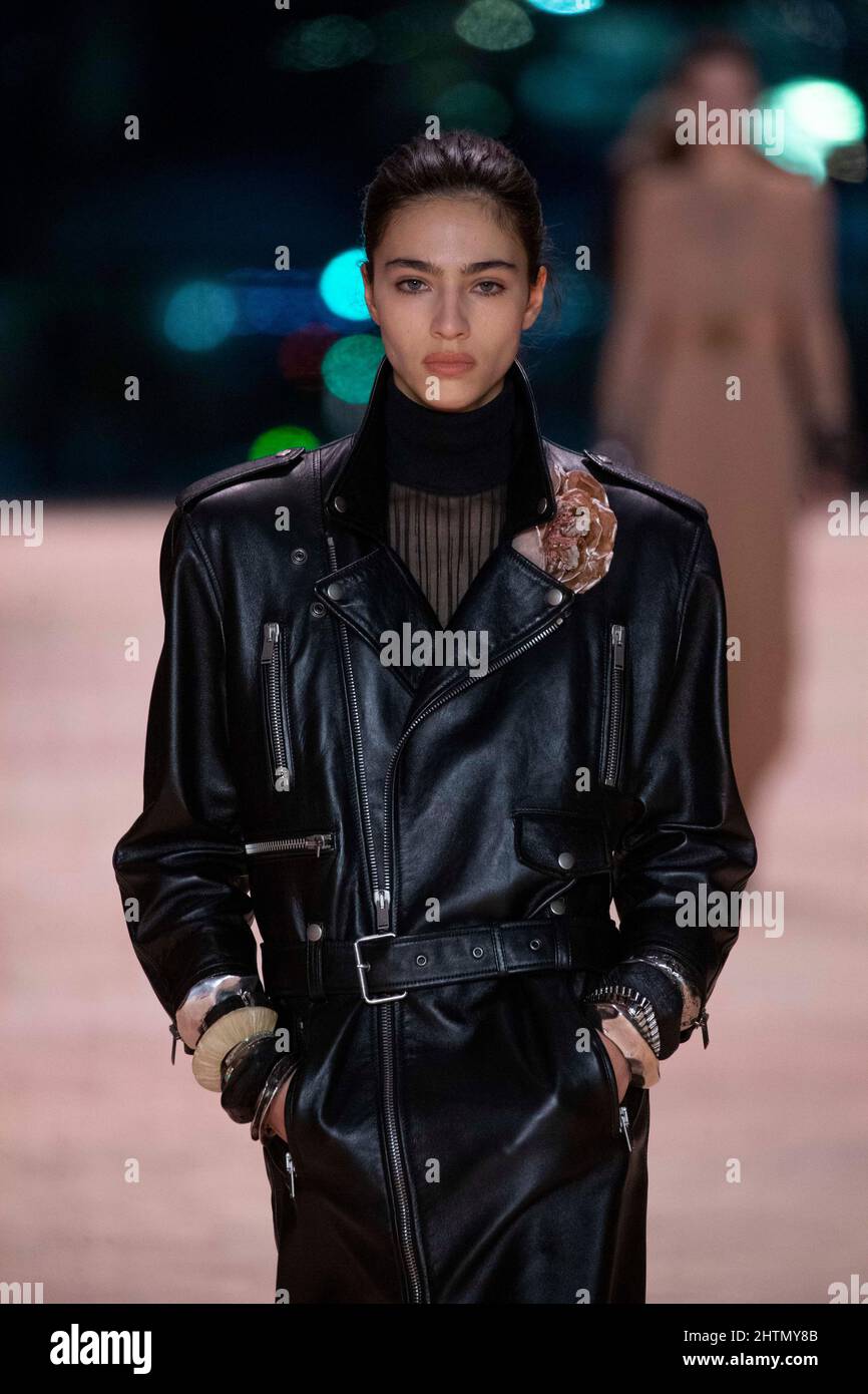 Paris, France. 01st Mar, 2022. Model Loli Bahia walks on the runway at ...