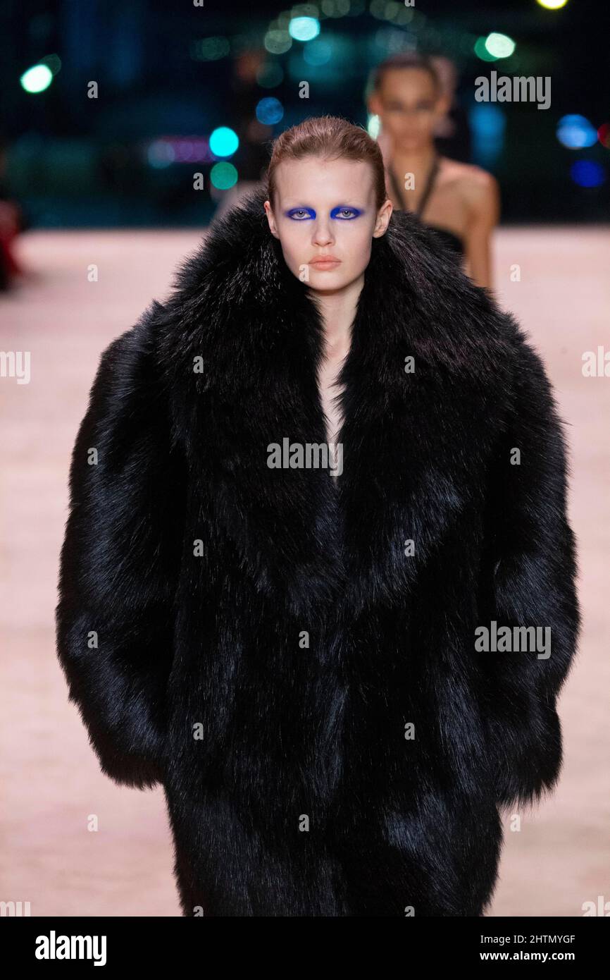 Paris, France on March 1 2022. Paris, France, March 1, 2022, A model ...