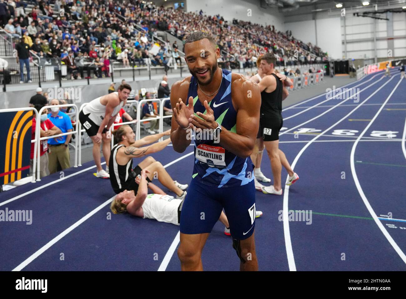 Garrett Scantling celebrates after winning the heptathlon at the USA ...