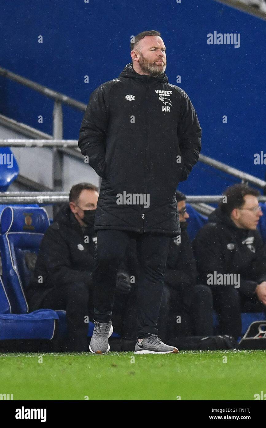 Wayne Rooney manager of Derby County during the game Stock Photo - Alamy
