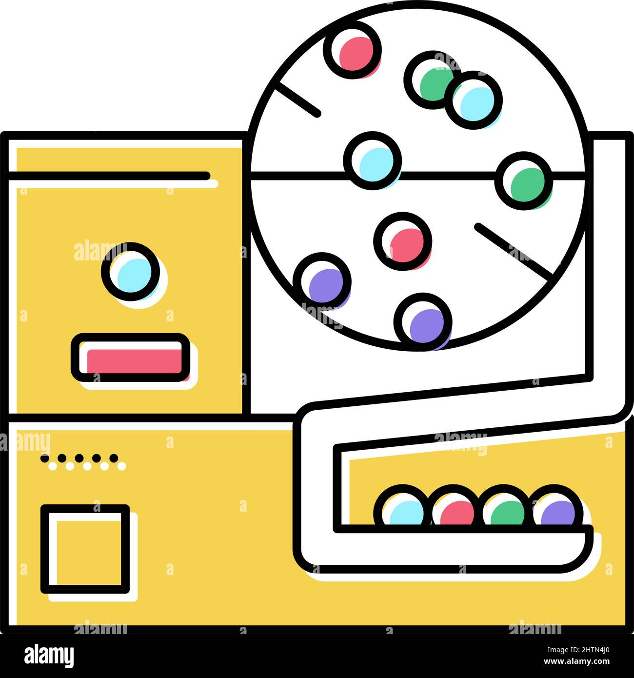 fortune wheel lotto color icon vector illustration Stock Vector Image ...