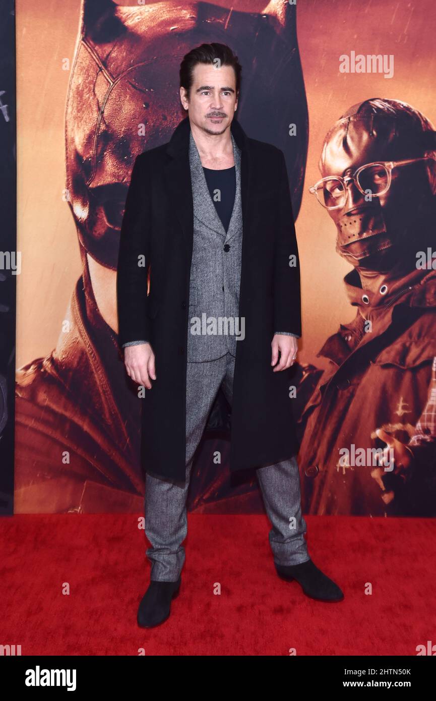 New York, NY, USA. 01st Mar, 2022. Colin Farrell at The Batman World ...