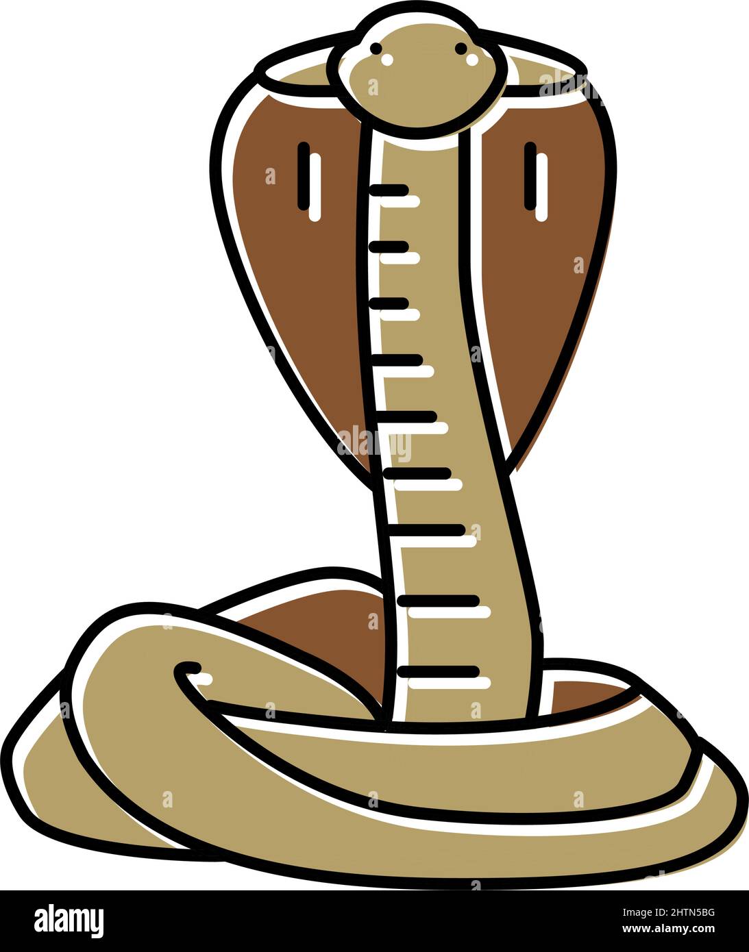 cobra snake color icon vector illustration Stock Vector Image & Art - Alamy